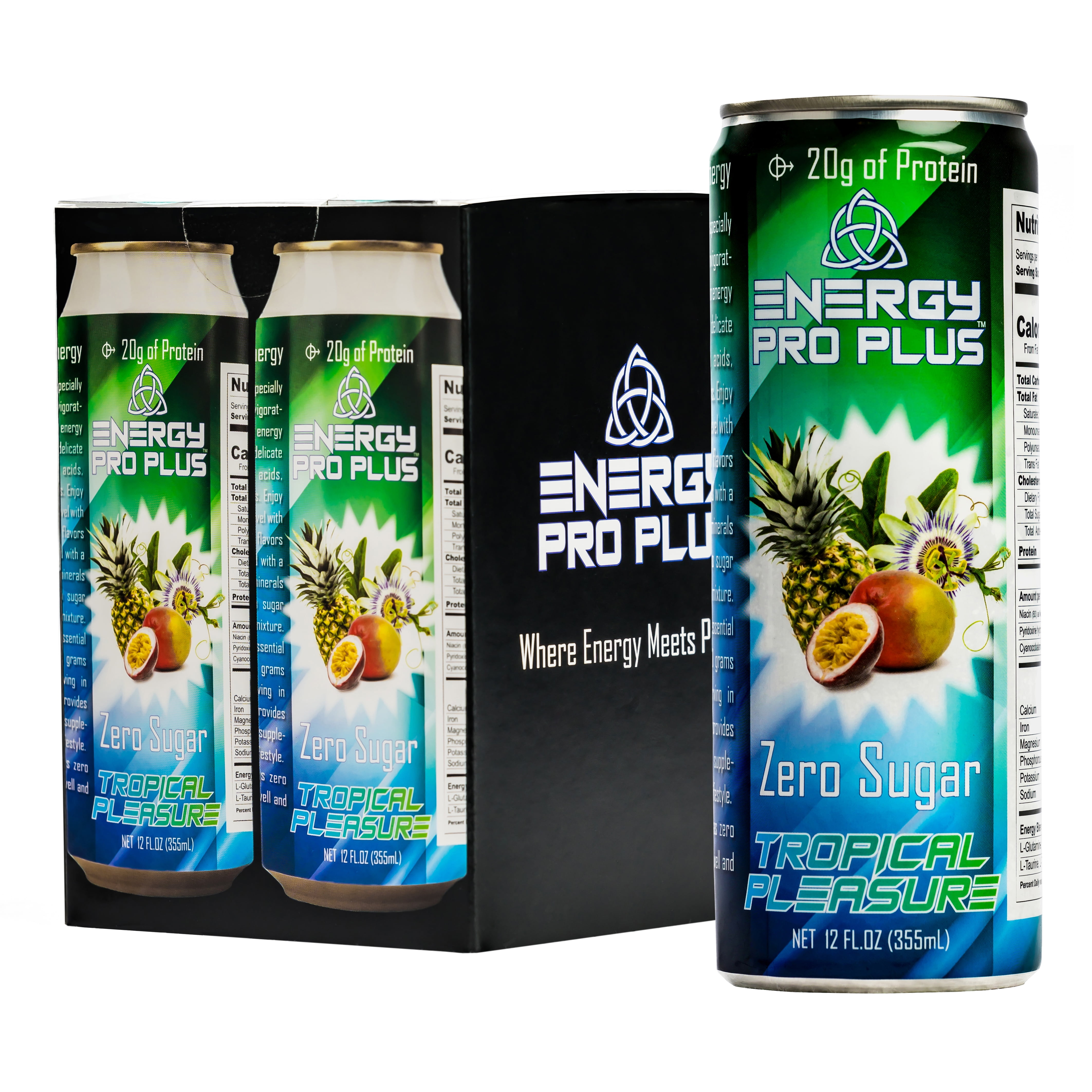 Energy Pro Plus Tropical Pleasure Protein Energy Drink 4 - 12 fl. oz ...