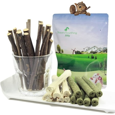 ZMLEVE 3 Types of Combined Chew Toys Molar Sticks Sweet Bamboo Apple ...