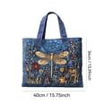 Art Print Quilted Tote Bag, Large Capacity Shoulder Purse, Multi ...