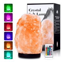 DAYBETTER Himalayan Salt Lamp, 16 Colors LED Salt Rock Lamps with ...
