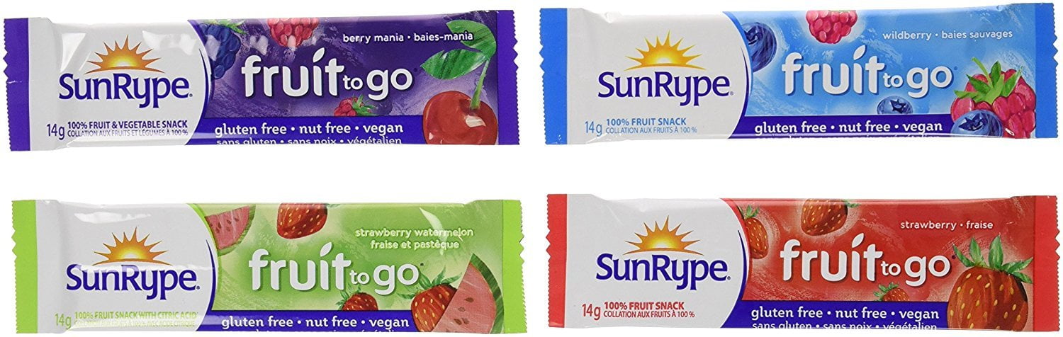 SunRype Fruit to Go Snack - Variety Pack of 72 {Imported from Canada ...