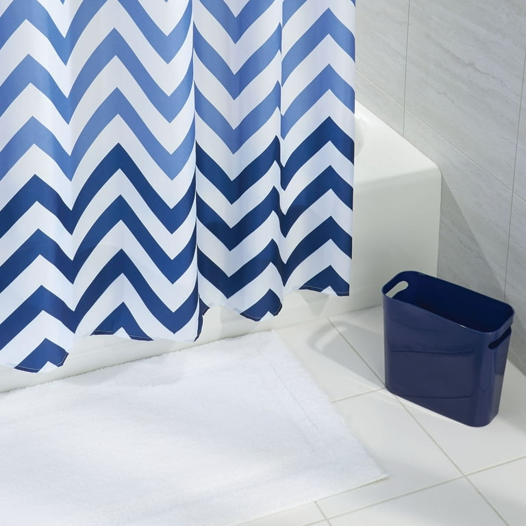 Grey Chevron Wastebasket