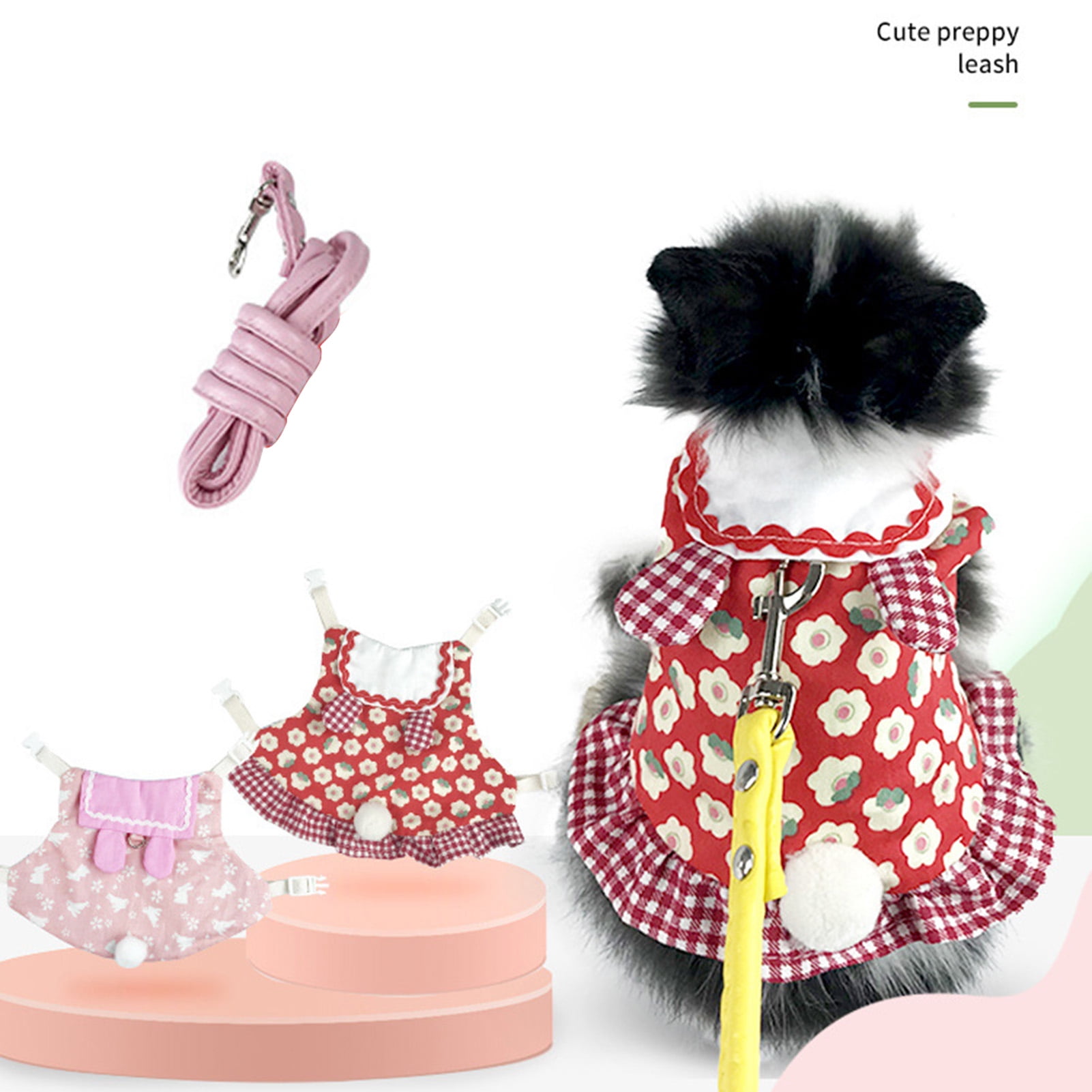 AURORA TRADE Eye-catching Pet Dress Safe Traction Cotton Flower ...