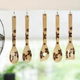 Bamboo Utensil Set 5-Piece Kitchen Tools With Solid Spoon, Slotted ...
