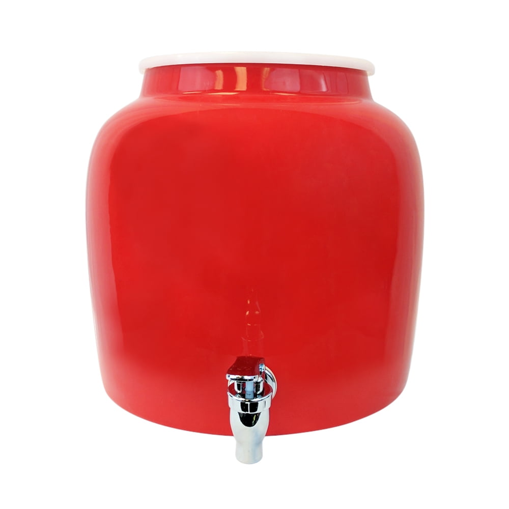 Porcelain Water Dispenser Crock - 2.5 Gallons - Comes with Crock Ring ...