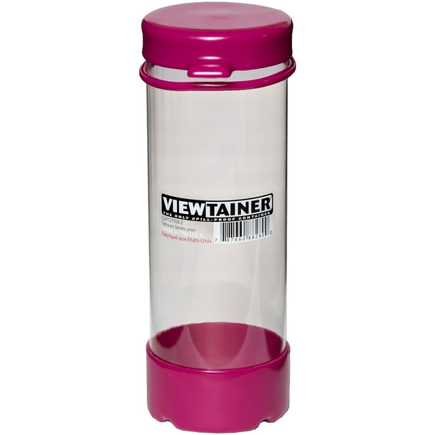 Viewtainer Tethered Cap Storage Container 2.75"X8"-Raspberry - Walmart.com