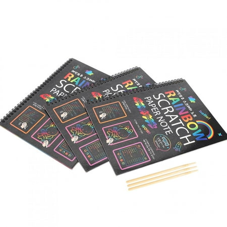 Scratch Paper Art Set, Scratch Paper Notes, Perfect Toys For Kids, Art ...