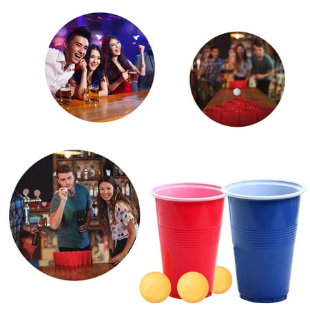 12 Pcs/set Party Game Set Table Tennis Ball Drink table tennis Cups Kit ...