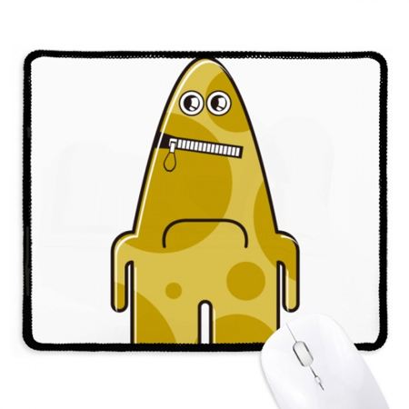 Universe Alien Monster Yellow Monster Mousepad Stitched Edge Mat Rubber ...