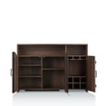 Furniture of America Horr 47-in. Rustic Walnut 7-shelf Buffet Server ...