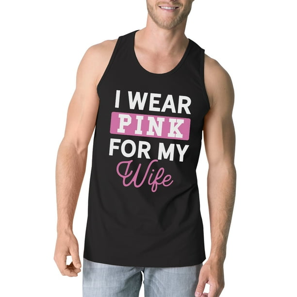 365 Printing I Wear Pink For My Wife Mens Breast Cancer Support