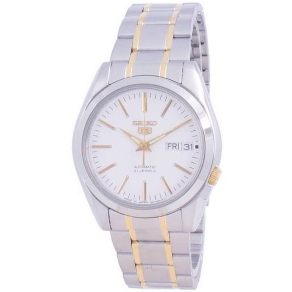 Seiko, Men's Automatic Watch, SNK369, White Dial, 37 mm - Walmart.com