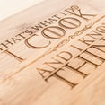 Hip Flask Plus Bamboo "That's What I Do" Cutting Board (14''x9.5''x.5 ...
