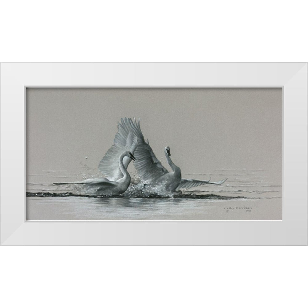 Harrison, Lesley 32x19 White Modern Wood Framed Museum Art Print Titled ...