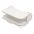 White Floating Router Shelf Wall Mounted Set-Top Box TV Components ...