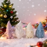 JDH silicone Faceless Santa Claus Candle Silicone Mold, DIY Christmas ...