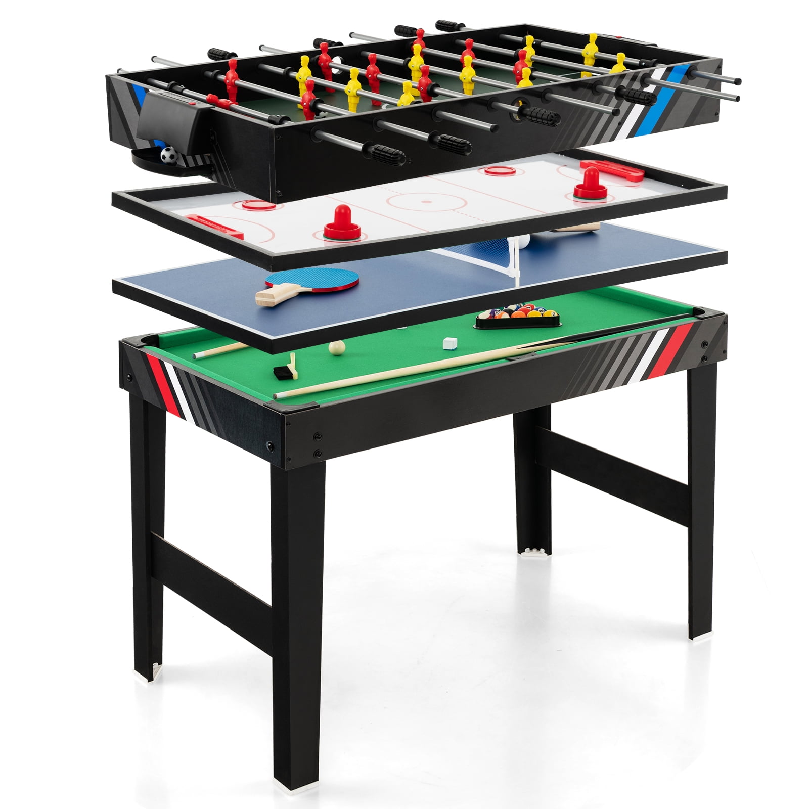 Click here for Costway 4-In-1 Combo Game Table 49 Foosball With P... prices