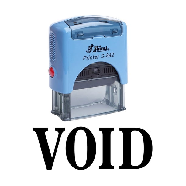 VOID Self Inking Rubber Stamp Office Stationary Custom Shiny Stamp ...