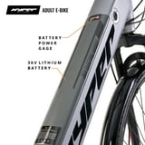 Hyper Bicycles 700C Adult E-Bike, 36V, 250W Mid-Drive Motor, Pedal ...