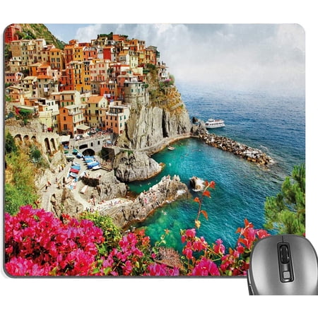 Knseva Italy Landscape Mouse Pads, Monarola Antique Village in Cinque ...