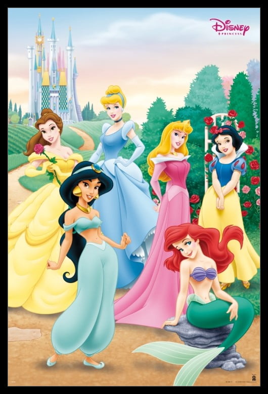 Disney Princess/ Pose Laminated & Framed Poster (24 x 36) - Walmart.com