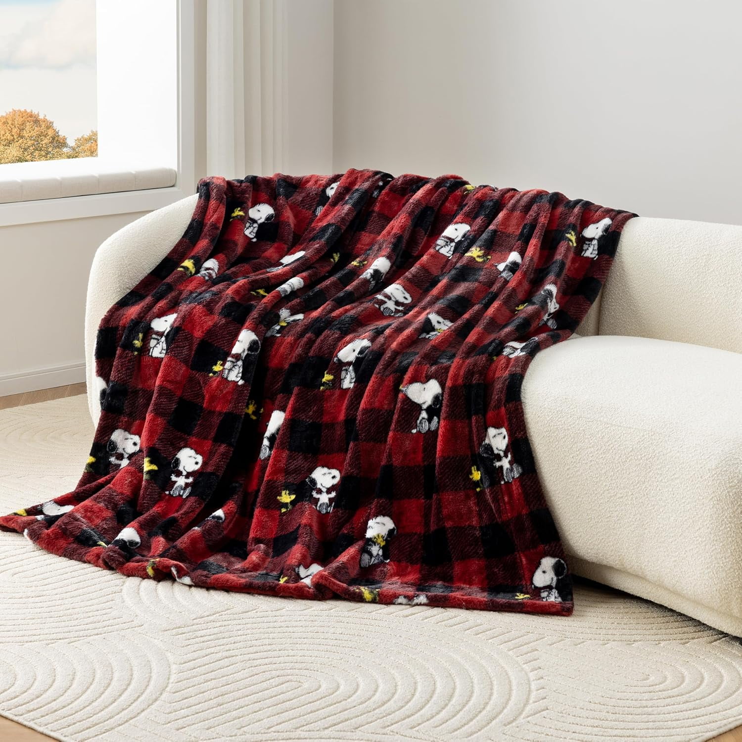 Click here for Kljhyu Ultra Plush Thick Faux Rabbit Fur Snoopy Th... prices