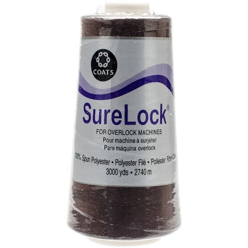 Surelock Overlock Thread, 3,000yd - Brown - Walmart.com