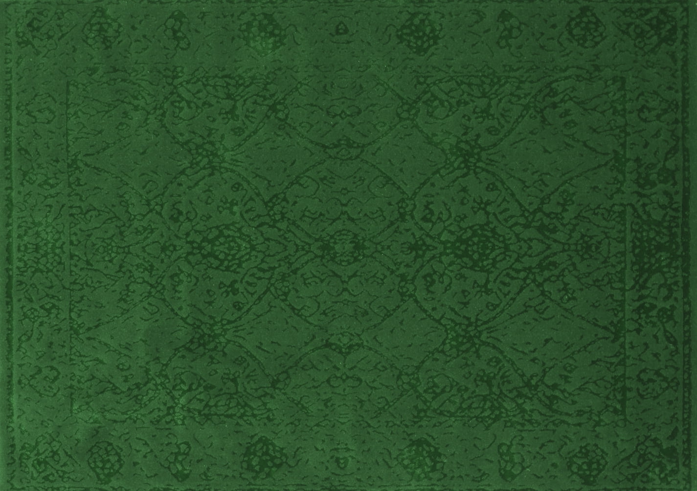 Ahgly Company Indoor Rectangle Abstract Emerald Green Contemporary Area ...