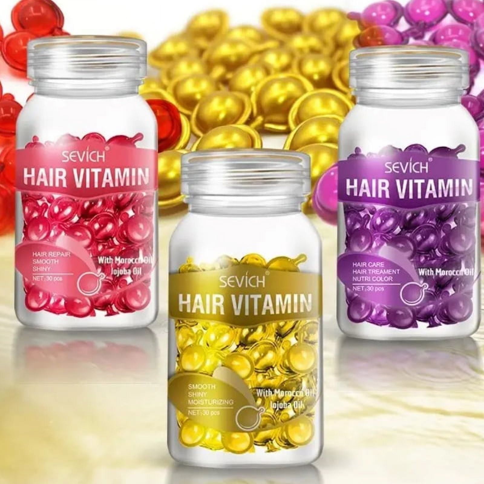 Sevich-cápsula de vitamina para el cabello, aceite complejo de ...