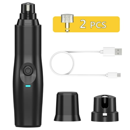QUETO Dog Nail File, Electric Dog Nail Clipper, Dog Claw Grinder, USB ...