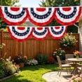 Orangide USA Fan Flag, 6 Pack Pleated American US Bunting Flag ...