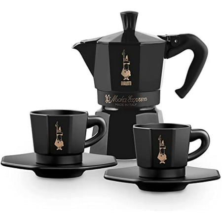 Bialetti Espresso Maker, Direct Flame, Mocha Express, 3 cup & Saucer, 2 ...