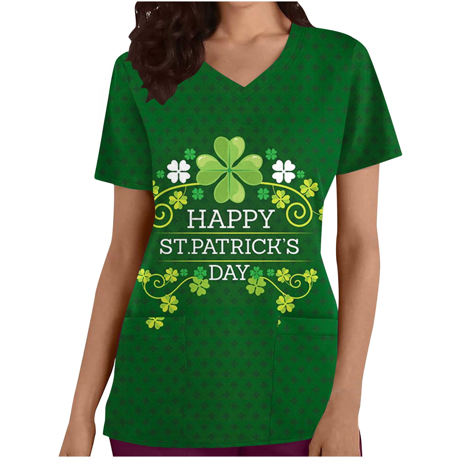 Click here for Topllc St. Patricks Day Shirts For Women Scrub Top... prices