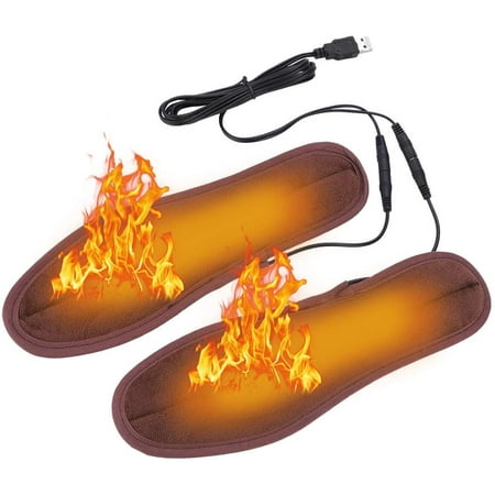 USB Heated Insoles, Electric Power Heating Insoles Thermal Soles ...