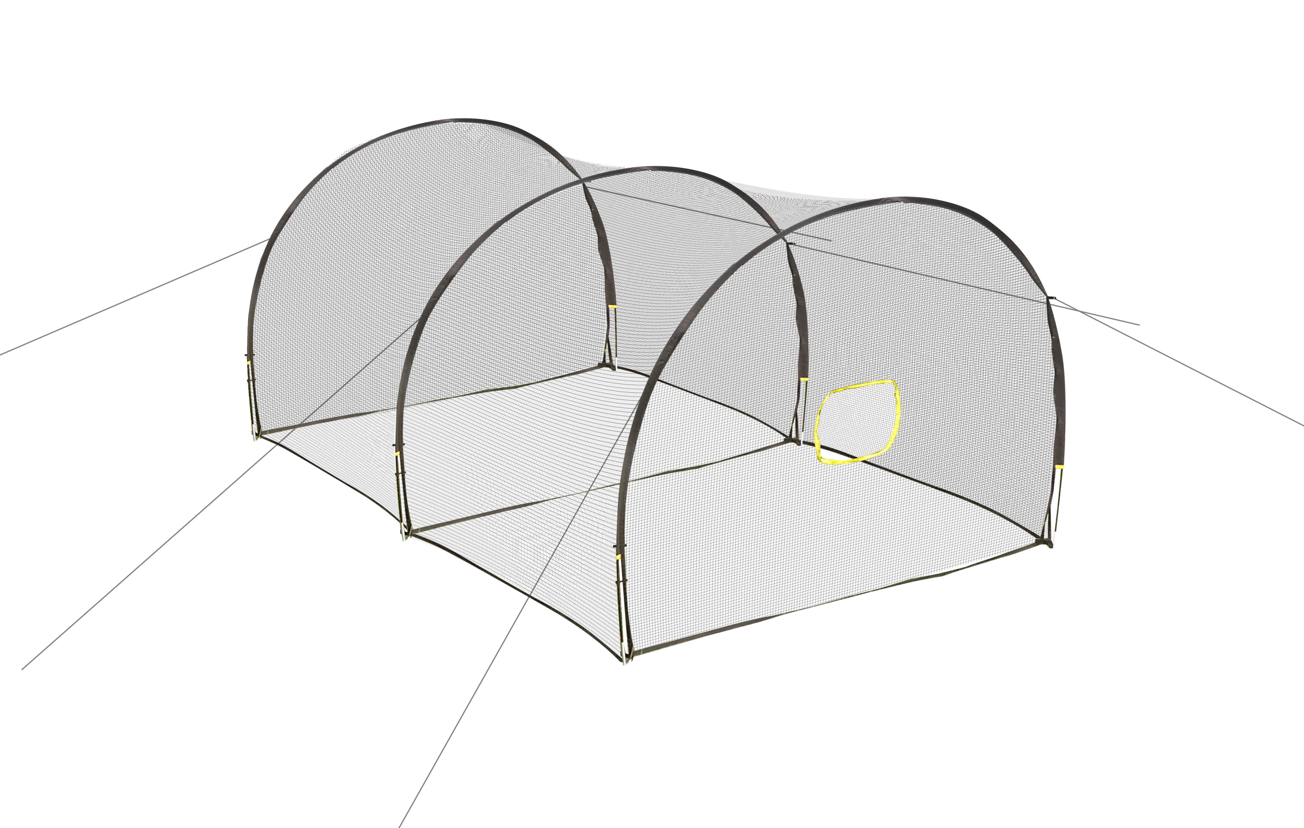 Athletic Works Pop Up 20FT x 13FT x 9FT Batting Cage- Baseball or ...