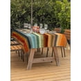 54x80 Inch Outdoor Tablecloth with Umbrella Hole Zipper Rectangle ...