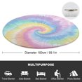 59.1in Round Blanket Light Weight Anti-Wrinkle Anti-Allergy Non ...