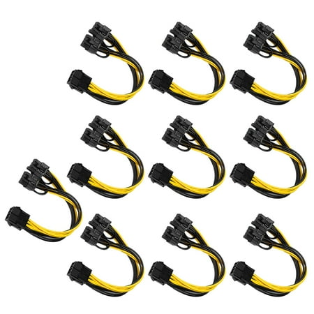 10pcs Power Cables 8 Pin to Dual 8 8 Pin Power Cable; Pin Express ...