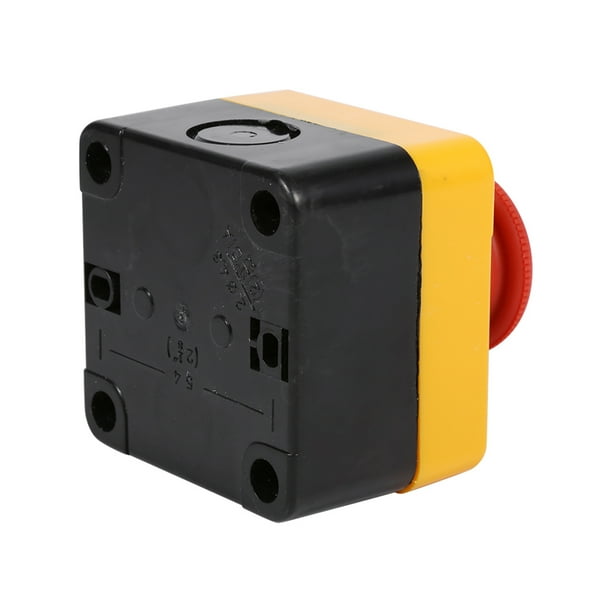 Push Button Station, Mushroom Push Button Switch Plastic Shell Red Sign ...