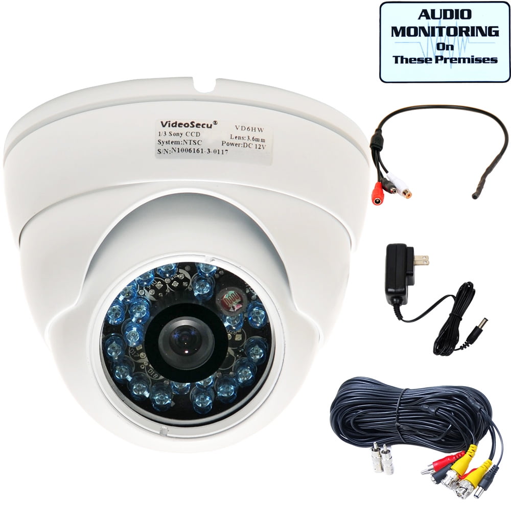 VideoSecu IR Day Night Security Camera Built-in 1/3 inch SONY CCD ...
