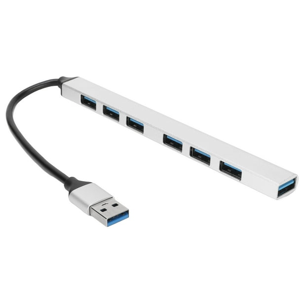 7 Port USB Hub, Durable Simple Design USB Splitter 5Gbps For Computer ...