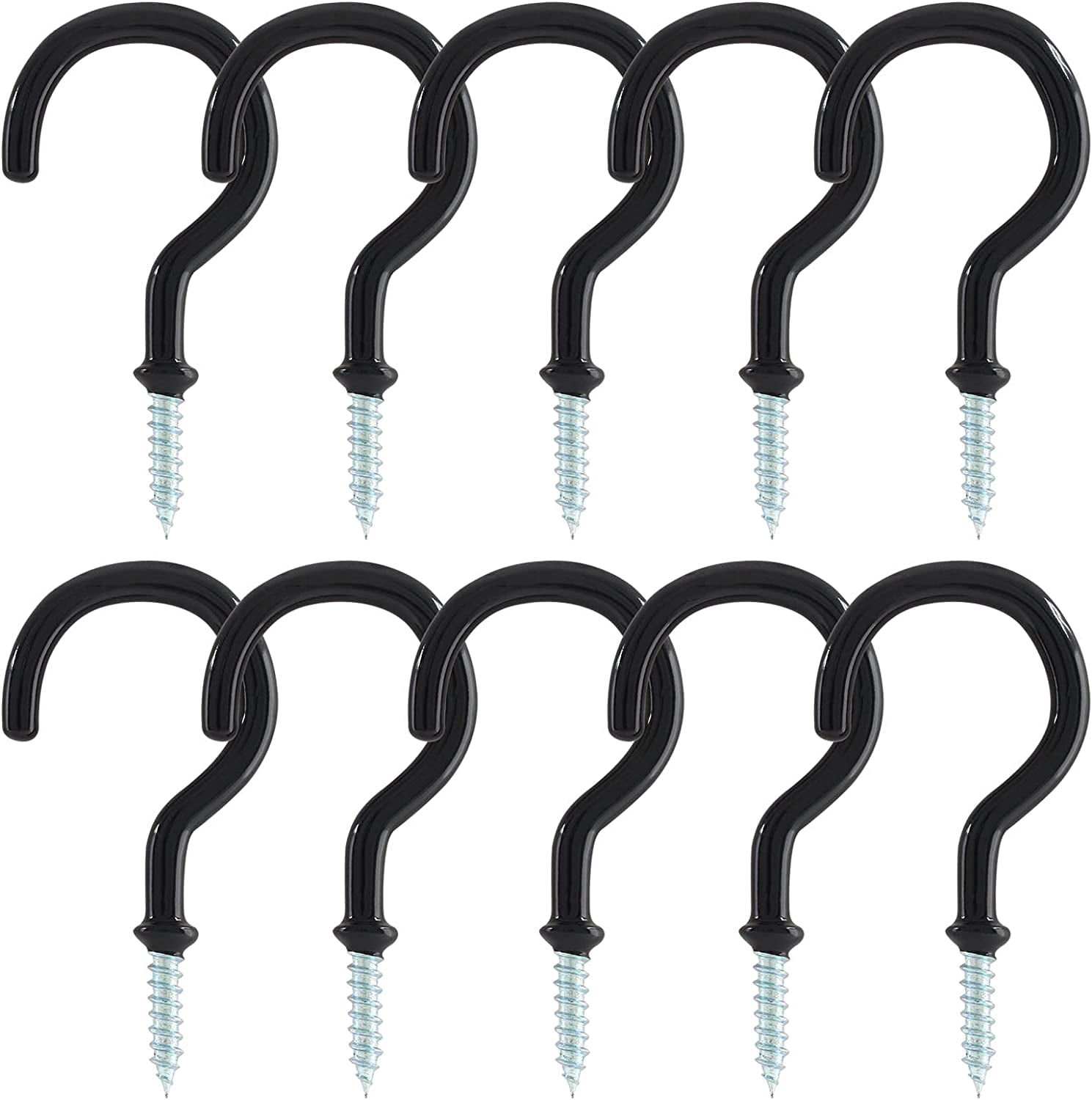 30Pack 2 Inch Ceiling Hooks,Screw-in Hooks Cup Hooks, Multi-Function ...