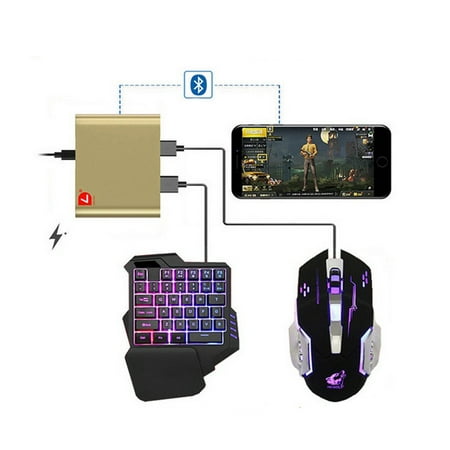 Bluetooth Mobile Gamepad Keyboard Mouse Converter Adapter Dock for ...