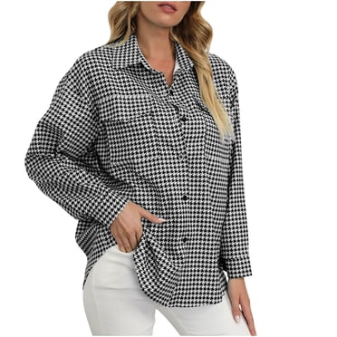 White Mark Women's Plaid Sherpa Shacket Jacket - Walmart.com