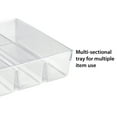 Mainstays Plastic 3 Compartment Drawer Organizer, Multi-Use, Clear, 13. ...