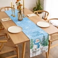 Blue Christmas Table Runner 90 Inches Long Farmhouse Dress Scarves ...