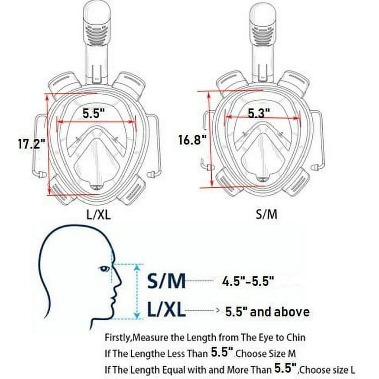 Drawing Full Face Scuba Mask