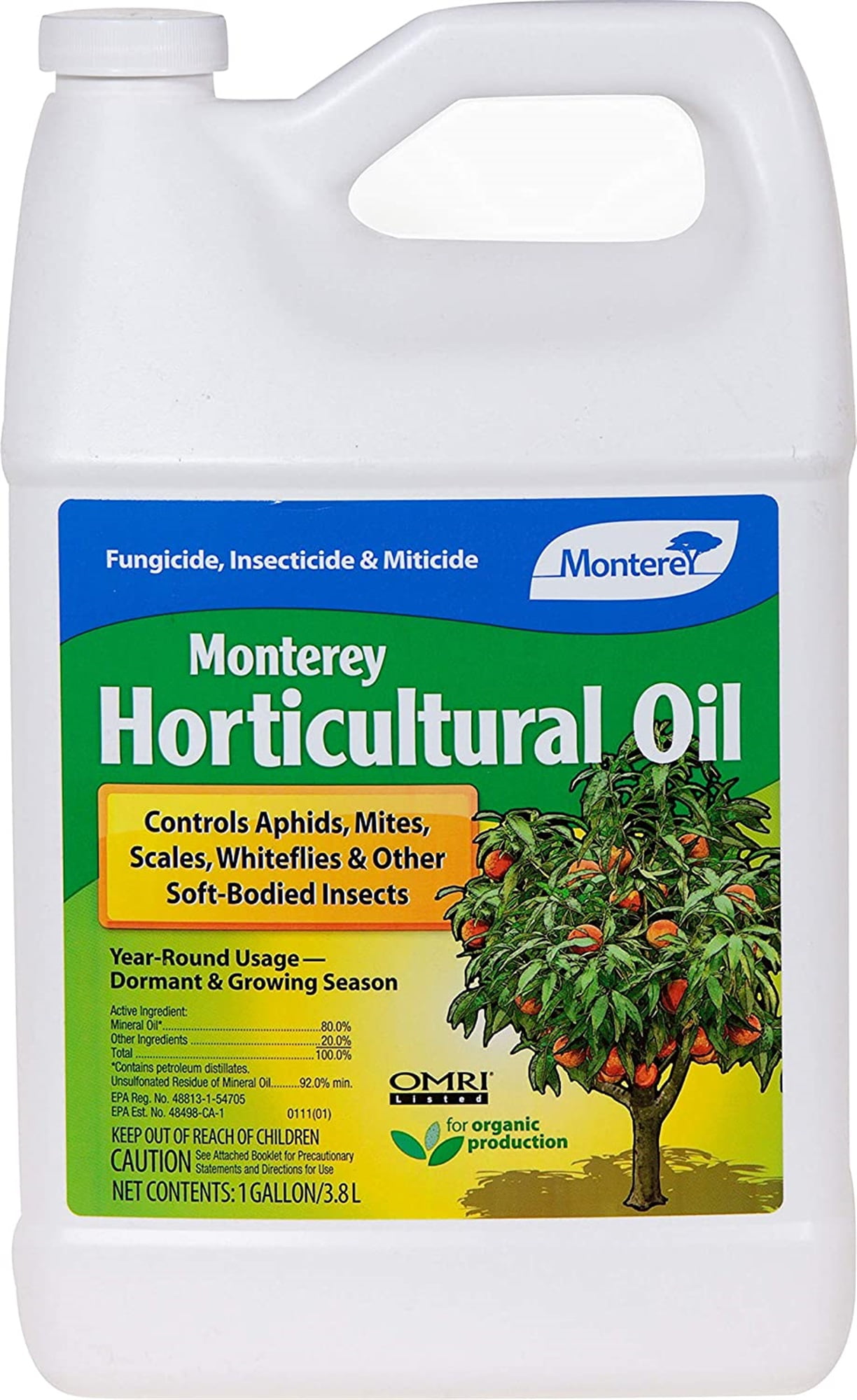 Monterey Horticultural Oil Controls Aphids, Fungicide, Miticide, and ...