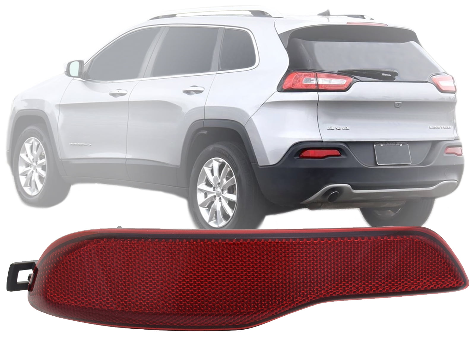 APA Replacement for Rear Bumper Reflector 2014 2015 2016 2017 2018 Jeep ...