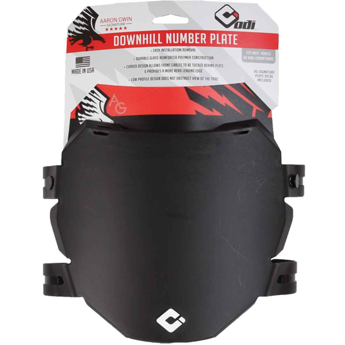 Odi Downhill Number Plate - Ag - Black - D70DP-B - Walmart.com ...